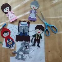 Little Red Riding Hood and the Big Bad Wolf Felt Board Pattern - PDF ...