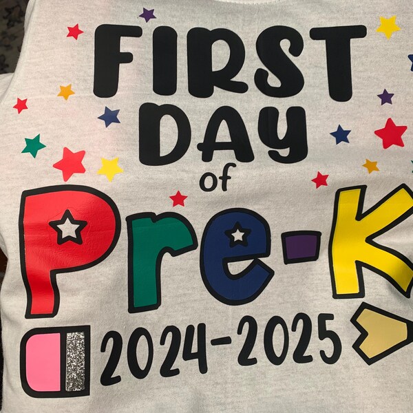 First Day of Pre-k, First Day of School Svg, Pre-k Svg, Svg Files for ...