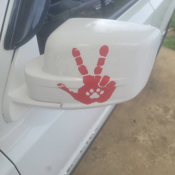 Custom Wave Decals Set of 2 Fits Jeep Wrangler Peace Wave JK, JL, Duck ...