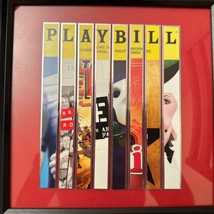 Custom Broadway Playbill Framed Art Collage Personalize It - Etsy