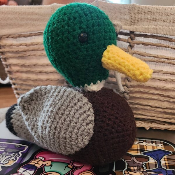 Crochet Mallard Pattern: *mason the Mallard* Adorable Duck Amigurumi ...