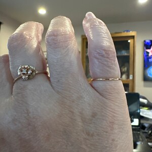 SALE 14k 10k Solid Gold Ladies Thumb Ring Gold Band Rings Gold Stacking ...