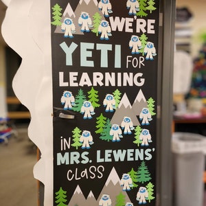 GNOME DOOR Classroom Bulletin Board Door Decor Back to School Door Set ...