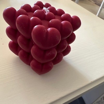 Small Knot Candle Rope Knot Woll Candle Small Ball of Wool Candle vegan ...