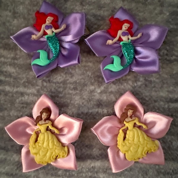 Disney's Ariel, the Little Mermaid Hair Clip/ Hair Bow, Sea Green ...