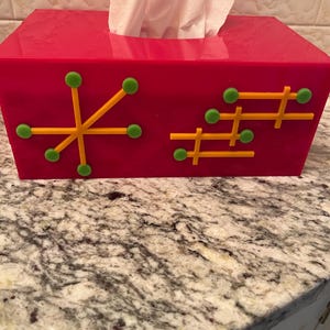 Mid Century Modern Tissue Box Cover modline Design Retro Style Tissue ...