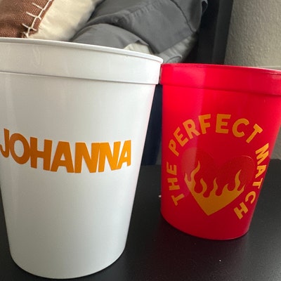 Perfect Match Cup for Bachelorette Party Decor the Perfect Match Bach ...