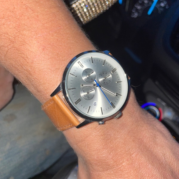 Personalized Watch, Custom Engraved Personalized Mens Gold Wrist Watch ...