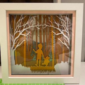 Mountain Forest Cabin Shadow Box SVG, Layered Card Stock Cut Files for ...