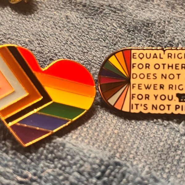 Equal Rights - LGBTQIA, BLM, Trans, Feminist, Pro Choice, Pin, Enamel ...