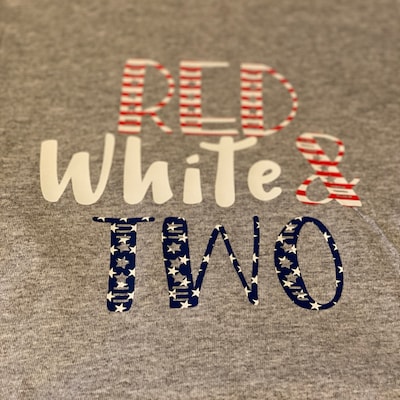 Red White and Two Svg, 2nd Birthday Svg, 4th of July Birthday Svg ...