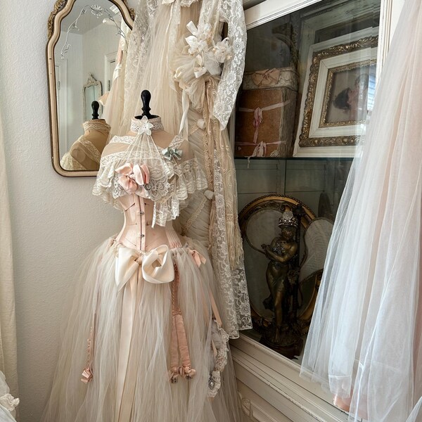 Beautiful Antique Bloch Pointe Ballet Shoes With Antique Lace and Antique Buckles Embellishment ...