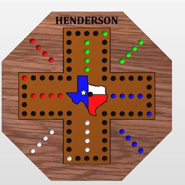Personalized Texas Wahoo Board Game — Lone Star Edition With Dice ...