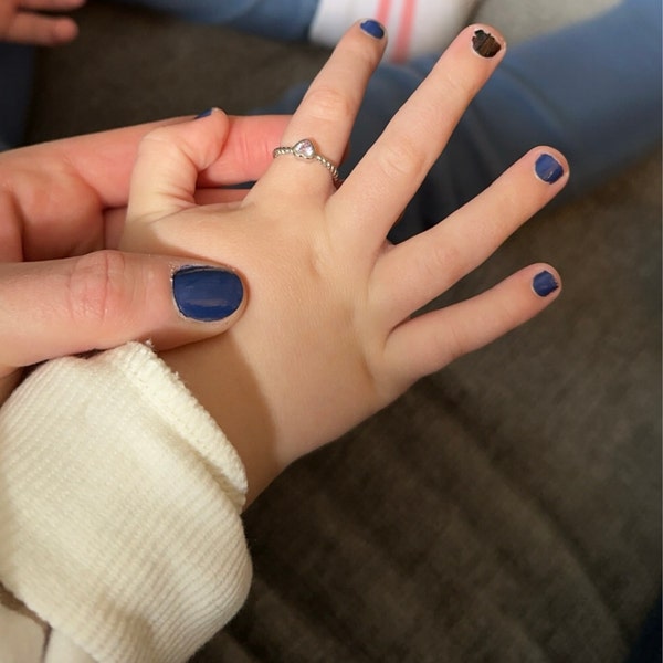 Little Girls Sterling Silver Baby Ring, Kids Twisted Rope Ring With CZ ...