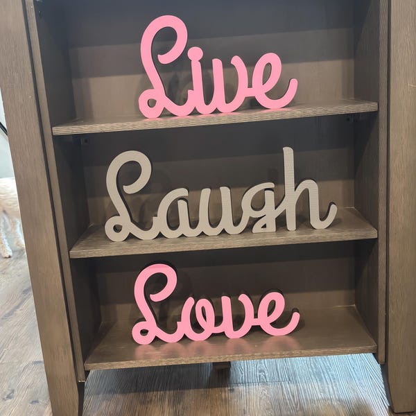 Welcome Freestanding Wood Sign, Desk Shelf, Floating Shelf, Entryway ...