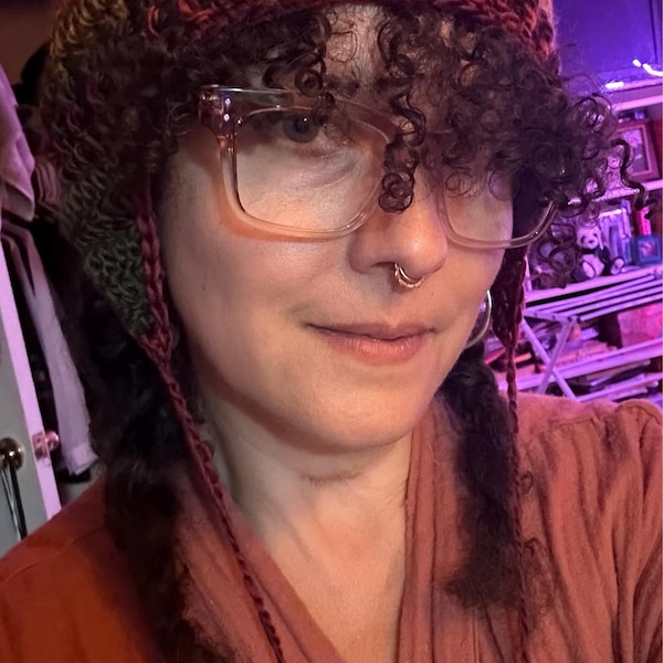 Stacked Septum Ring, Lotus Septum Hoop, 16g Septum Clicker Ring, 18K ...