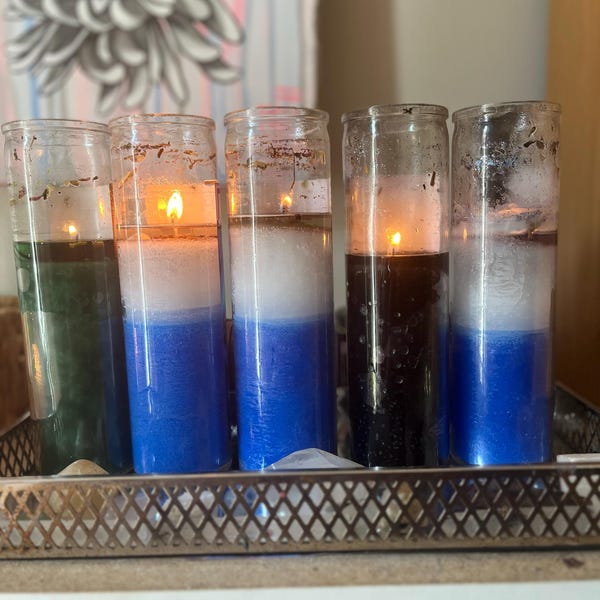 PROTECT ME and MINE Three-candle Ritual Set for Protection , Candle ...