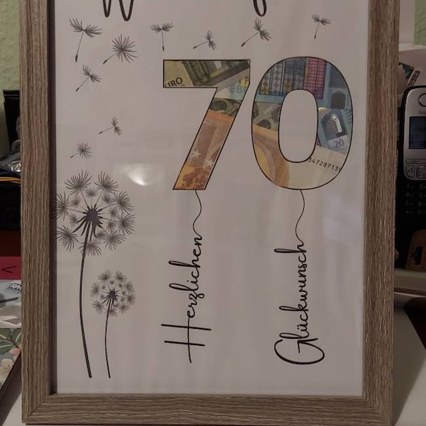 Schone Geschenk Basteln 70 Geburtstag Fotos