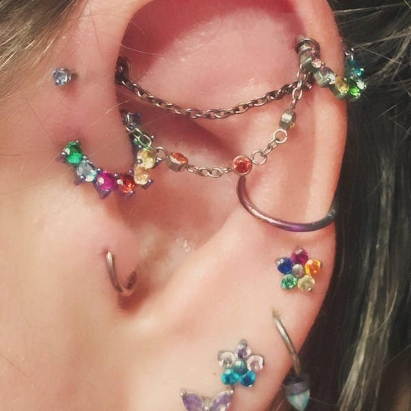 NEW ‣14g Bar 6mm ‣ Implant Grade Titanium - Internally Threaded ...