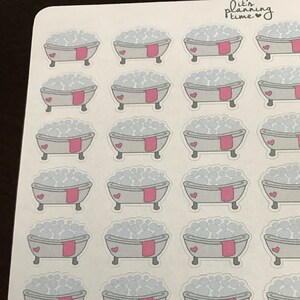 Bath Time Planner Sticker Sheet 28 Count - Etsy
