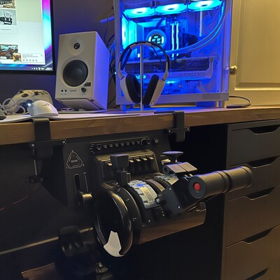 Logitech Flight Panel Under Desk Mounts - Etsy