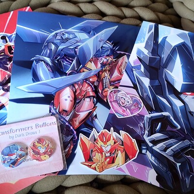 Soundwave & Laserbeak Transformers Skybound Print - Etsy