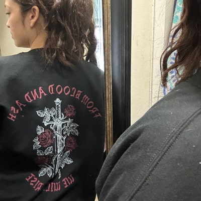 From Blood and Ash We Will Rise Sweatshirt, Jennifer L Poppy Hawke ...