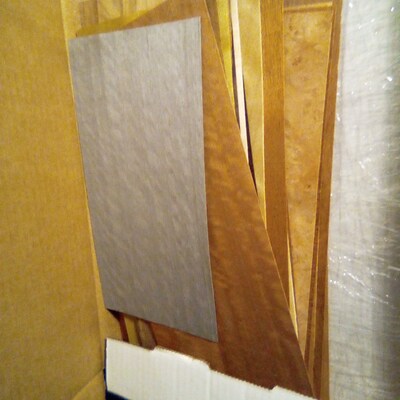 Exotic and Domestic All Wood Veneer Sheets. Each Pack Contains 65 ...