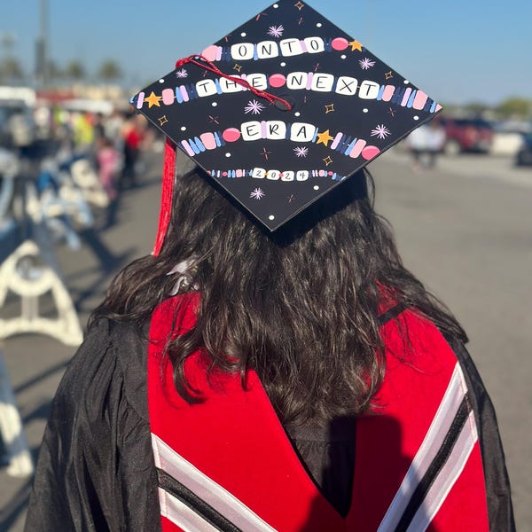 Taylor Swift Graduation Cap, Eras Grad Cap, Lover Era Graduation Cap ...