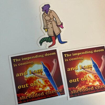 Worm on a String Meme Sticker Funny Meme, Squirmle, Fuzzy Worm - Etsy