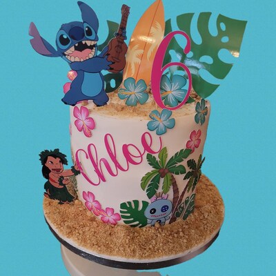 Lilo and Stitch Cake Topper Set/ Lilo & Stitch Cake Topper/ Lilo and ...