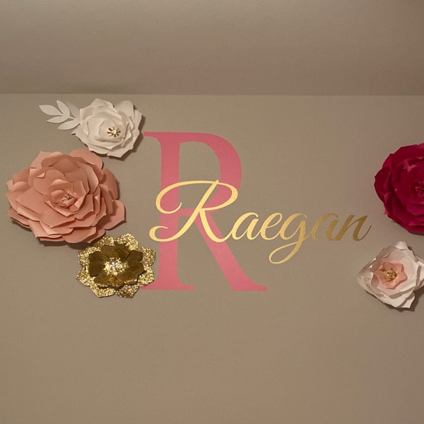 Bedroom Wall Decal for Girls | Personalized Name Wall Decal | Girls ...