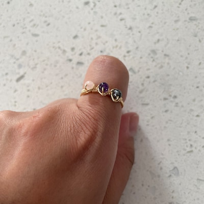 Adjustable Crystal Twist Ring, Crystal Jewelry, Wire Wrapped Crystals ...