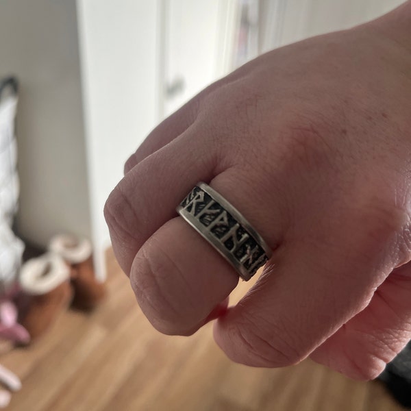 Viking Pagan Norse Adjustable Rune Ring AR001 - Etsy