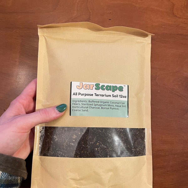 Terrarium Soil, Premium Ingredients, Re-sealable, Planting Soil, Moss ...