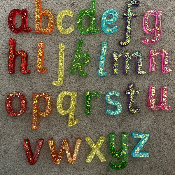 Rainbow Phonics Set Phases Read Write Inc Letters and Sounds Glitter ...