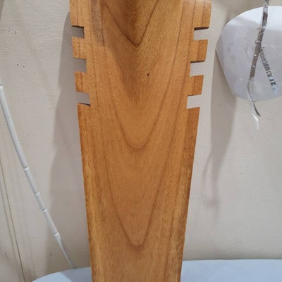 Oval Shap Wood Necklace Display - Etsy