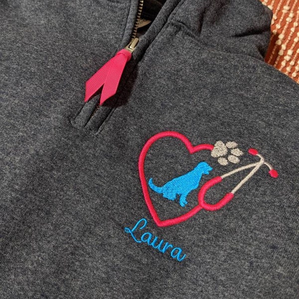 Personalized Vet Tech Pullover, RVT Sweatshirt, Vet Assistant ...