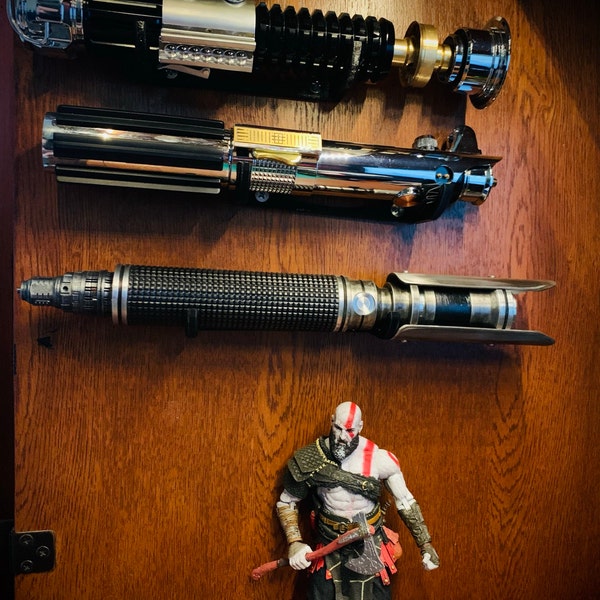 5 X Horizontal Lightsaber Wall Mount, Galaxy's Edge Lightsaber Mount - Etsy