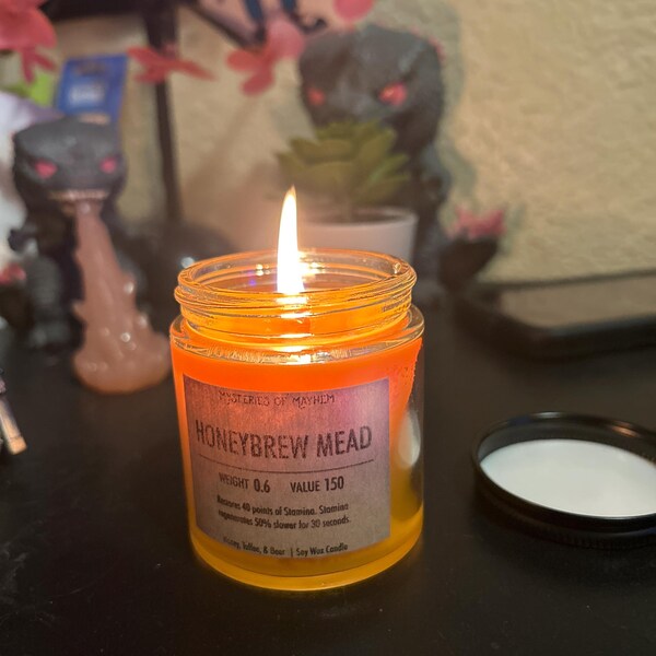 Candle (legendary) - Legendary Game Item, Skyrim Inspired, Gamer Candle ...