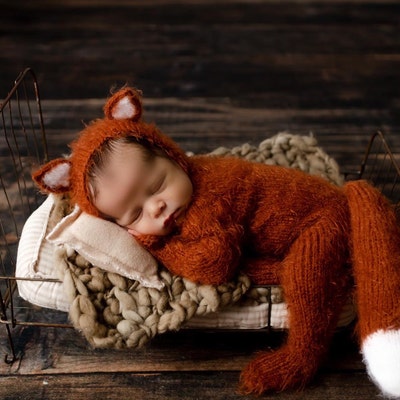 Newborn Baby Fox Outfit, Fox Outfit for Baby, Newborn Fox Hat and ...