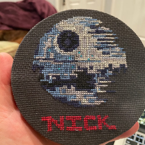 Geek Cross Stitch Pattern, Death Star Crossstitch PDF, Star Wars ...