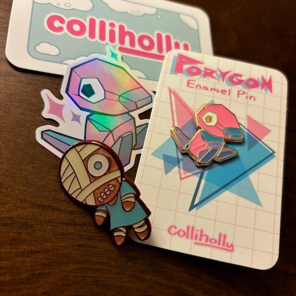 Porygon Glow-in-the-dark Hard Enamel Pin - 1in. - Etsy