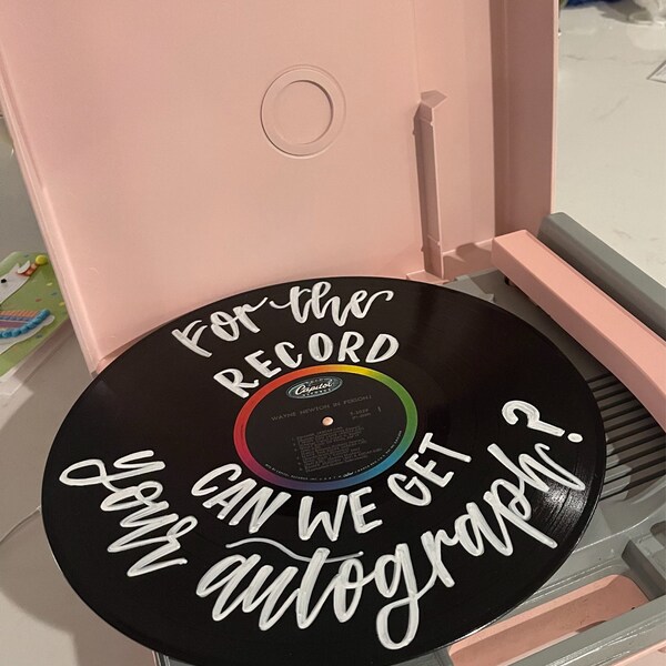 Authentic Vinyl Record Seating Chart, Music Theme Wedding, Unique ...