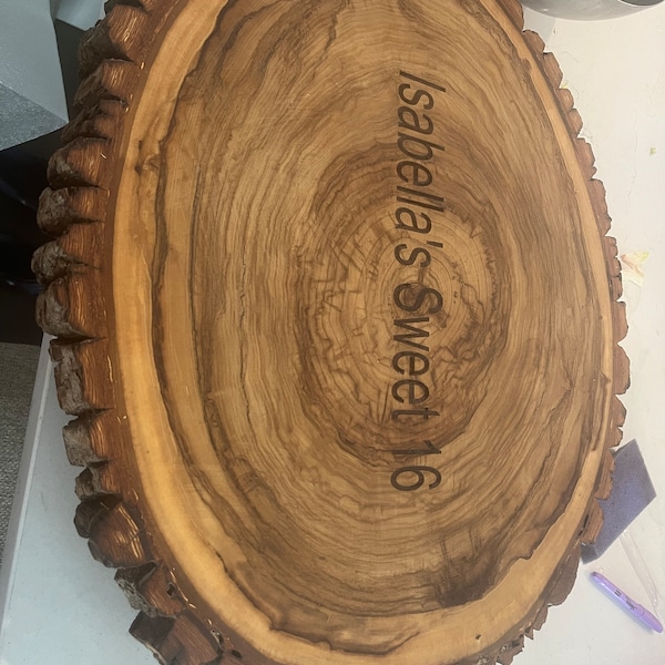 Log Slice Slab for Cake Stand, Cutting Board, Charcuterie, Food Serving ...