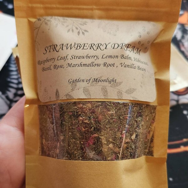 STRAWBERRY DREAM ~ Organic Herbal Tea~love Spell in A Cup~strawberry ...