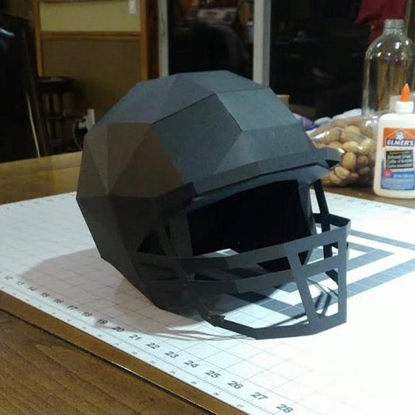 American Football Helmet, Papercraft Mask - Etsy