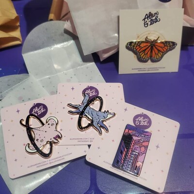 Halcyon Sunset Enamel Pin - Etsy