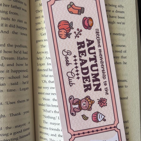 Bookish Ticket Bookmark | Handmade Bookmark | Laminated Bookmark ...