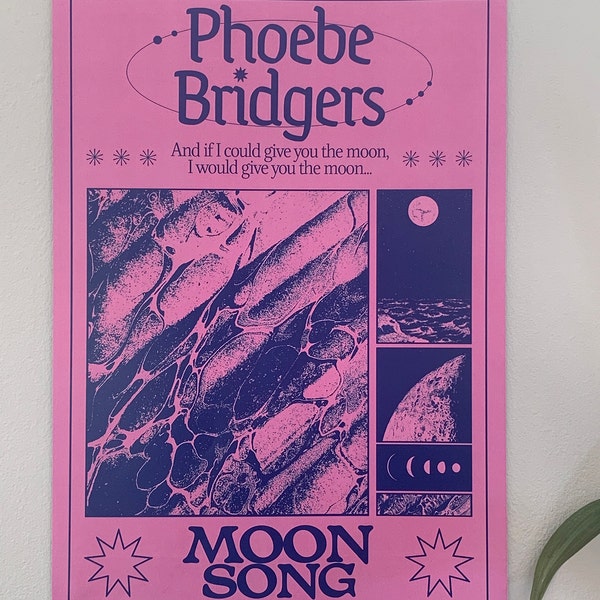 Phoebe Bridgers – 'moon Song' A4 Poster Print - Etsy UK